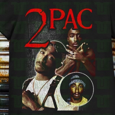 Jual Rap Tee Vintage Style Tupac Shakur 90s 2Pac Classic | Shopee Indonesia