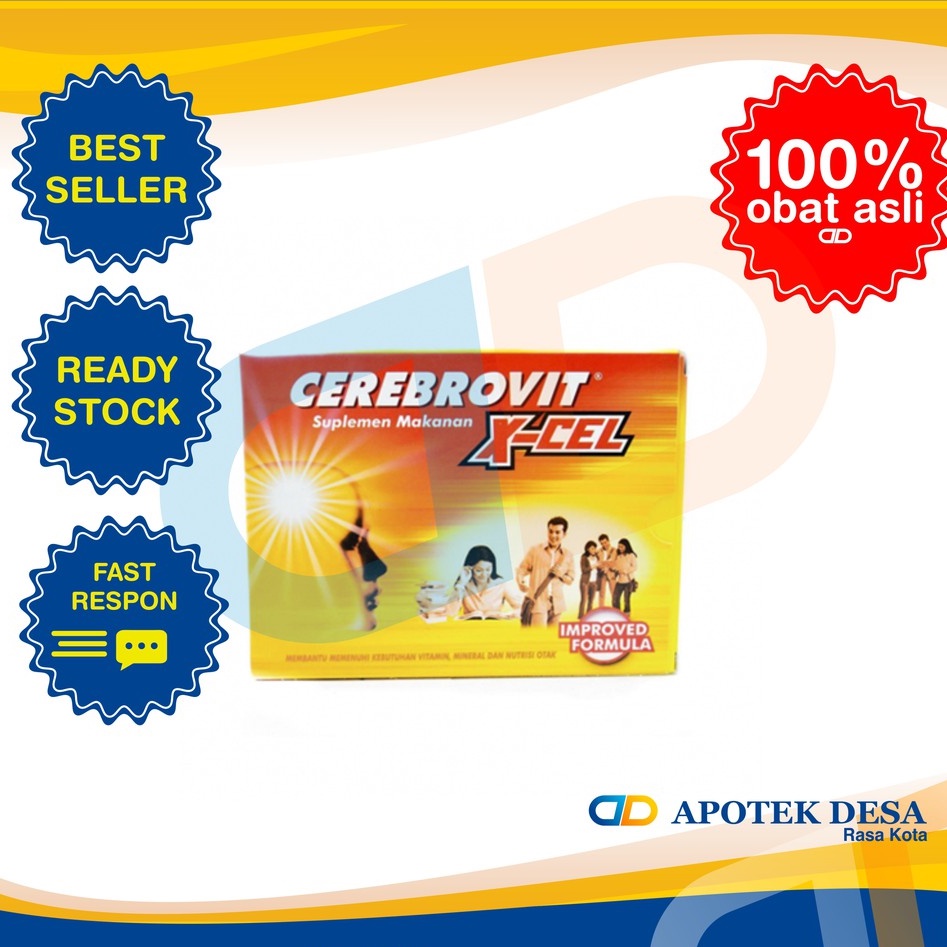 Jual Cerebrovit X-Cell Suplemen Multivitamin Meningkatan Konsentrasi ...