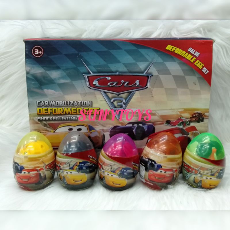 Jual mainan surprise egg karakter (Cars) | Shopee Indonesia