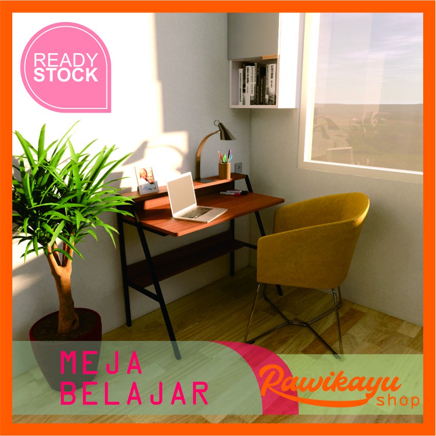 Jual MEJA BELAJAR - MEJA MINIMALIS - MEJA INDUSTRIAL | Shopee Indonesia