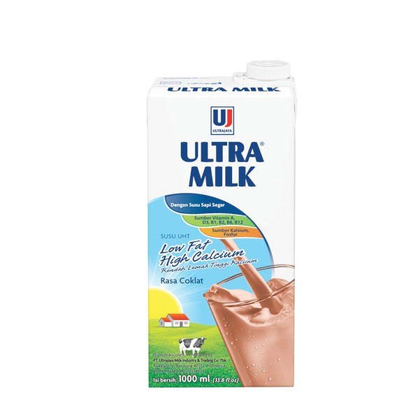 Jual Ultra Milk Low Fat Coklat 1000 Ml | Shopee Indonesia