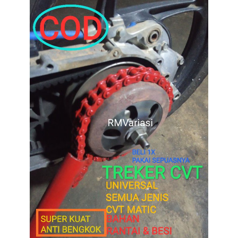 Jual Treker CVT Universal Semua Motor Matic Bahan Rantai + Besi Pipa ...