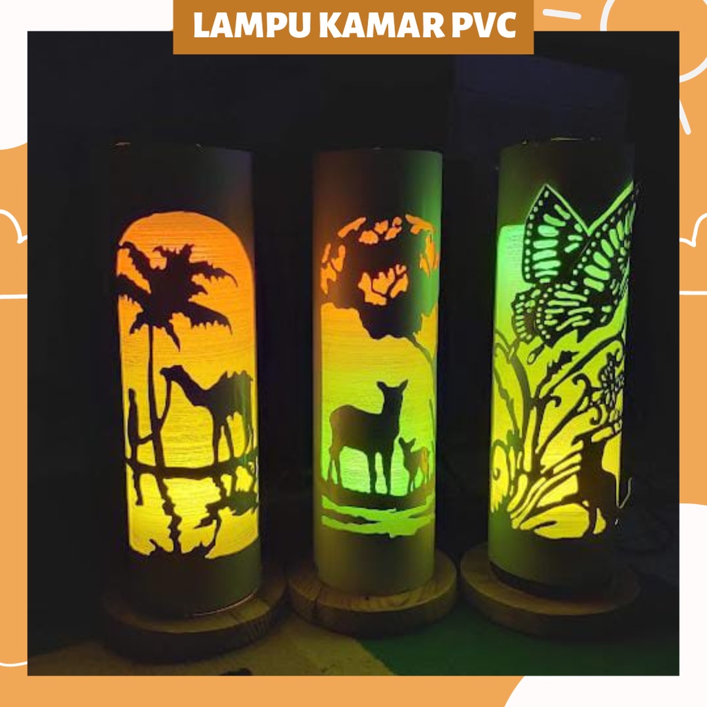Jual Lampu Hias Custom Pajangan Kamar Estetik Ukir Paralon Untuk ...