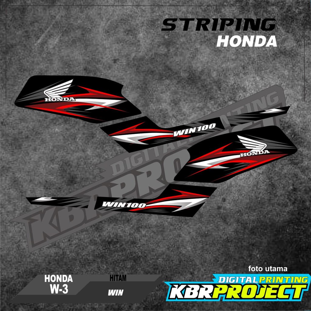 Jual win striping win motor honda motor sticker variasi Racing W-3(cod ...