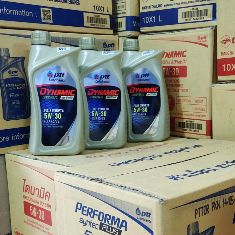 Jual Oli Diesel PTT Lubricants Dynamic Commonrail Synthetic 5W30 1L | Shopee Indonesia