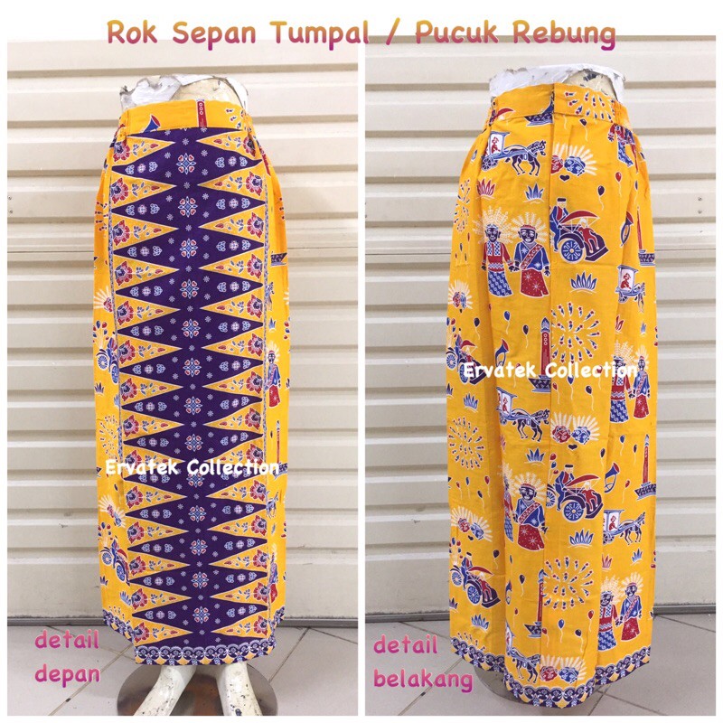 Jual Rok Sepan Tumpal ST16 Motif Pucuk Rebung Betawi Ondel-Ondel Abang ...