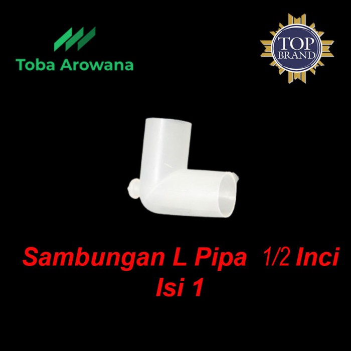 Jual Sok Pipa L / Keni knee L / Sambungan Pipa L Aquarium 1/2 inci ...