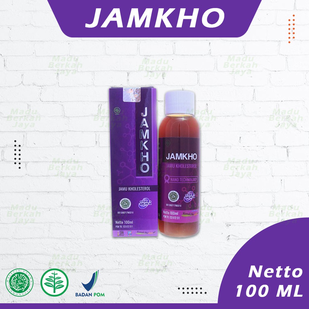 Jual JAMKHO Obat Jamu Penurun Kolesterol Lemak Darah Isi 100 ML Minuman ...