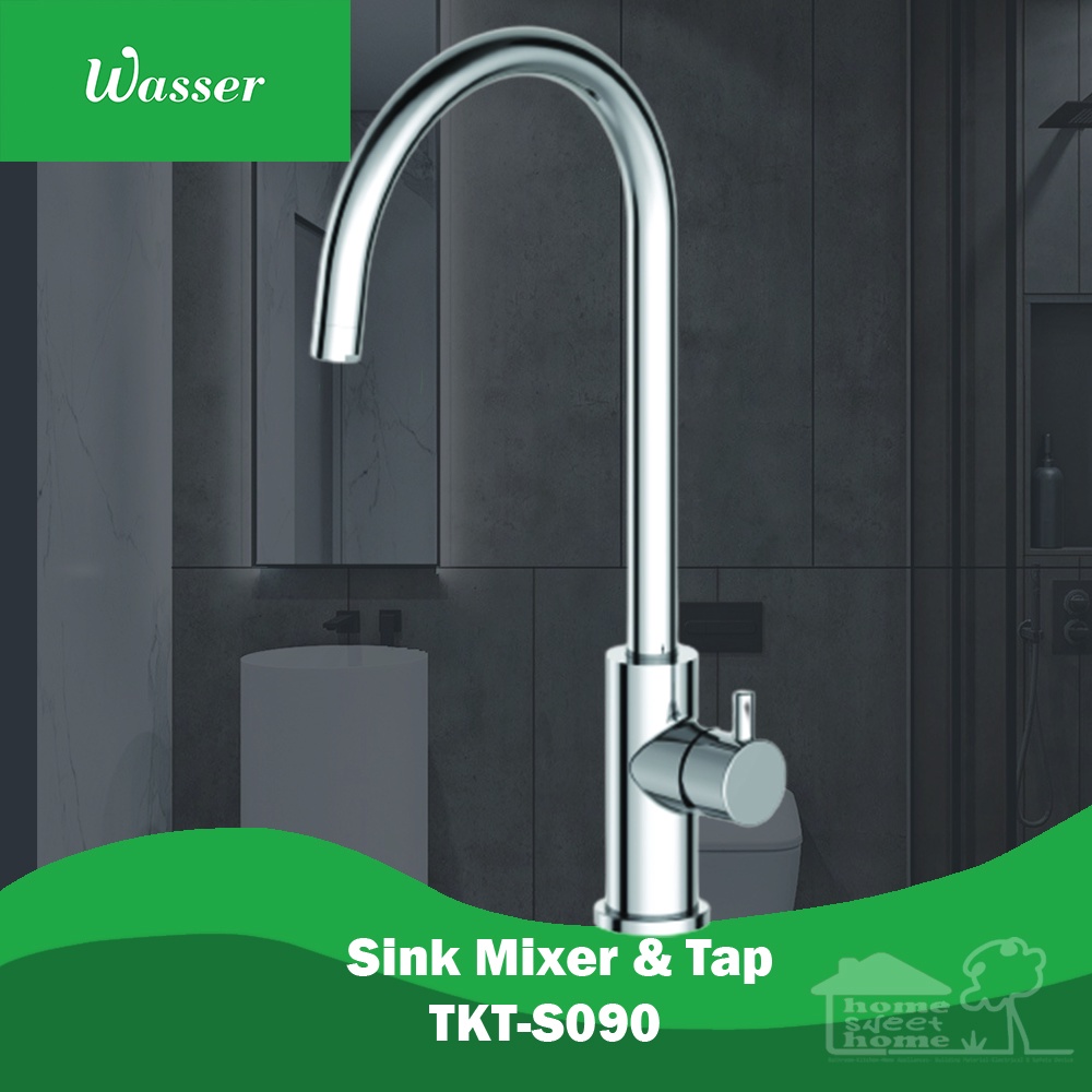 Jual WASSER Single Lever Kitchen Faucet TKT-S090 | Shopee Indonesia