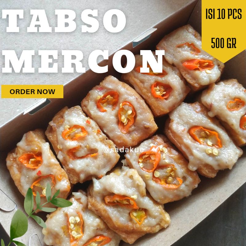 Jual Tahu bakso mercon sadakue | Tabso ayam mercon pedas | 500gr isi 10 ...