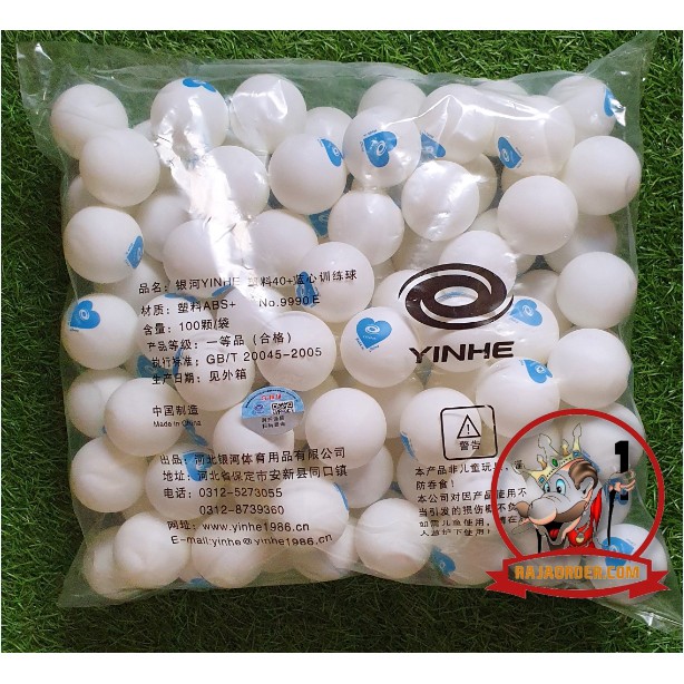 Jual 100 Pcs Bola Pingpong Yinhe Love Heart ABS Training Bola Banyak | Shopee Indonesia
