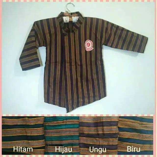 Jual Surjan Lurik Adat Jawa Pria Baju Lurik Adat Jawa | Shopee Indonesia