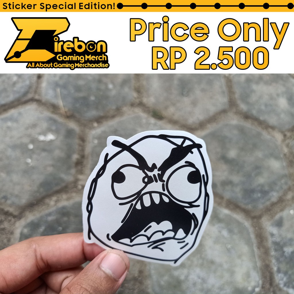 Jual Sticker Stiker Meme Face Rage | Shopee Indonesia