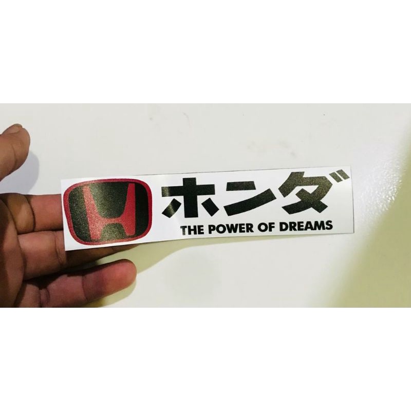 Jual Sticker JDM Honda The Power Of Dreams | Shopee Indonesia