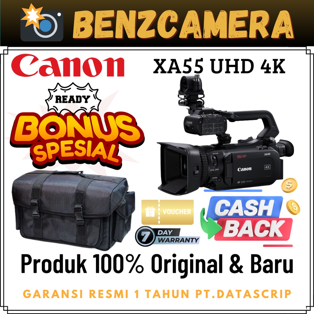 Jual Canon XA55 4K Profesional Camcorder | Shopee Indonesia