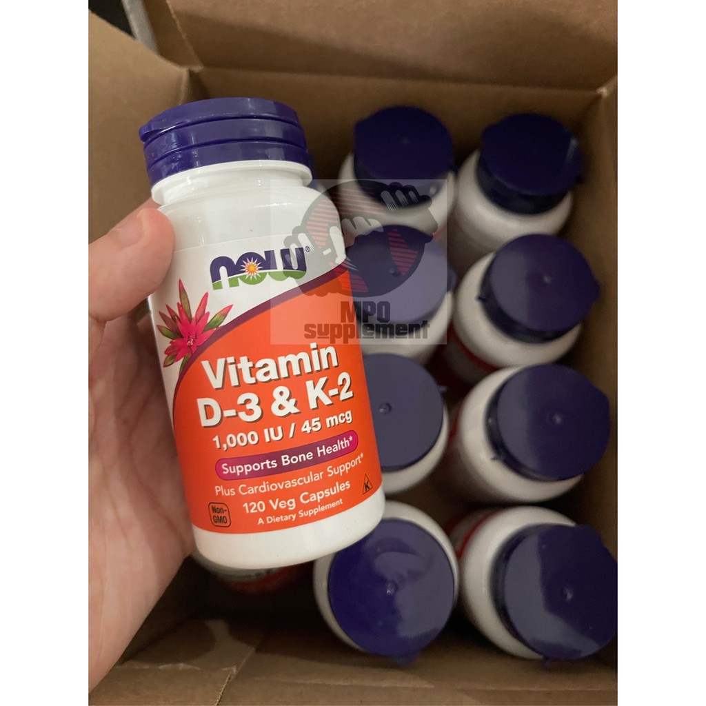 Jual NOW Foods Vitamin D-3 & K2 NOW Vitamin D3 K2 Tulang Imun NOW D3 K2 ...