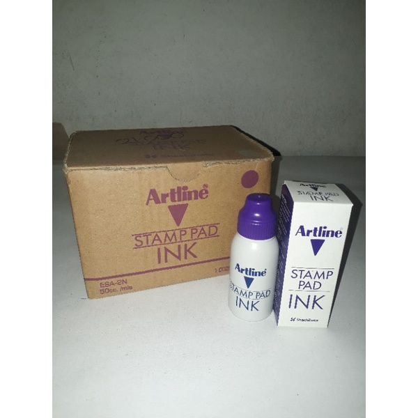 Jual Ink stamp ARTLINE/ tinta stampel artline - ungu | Shopee Indonesia