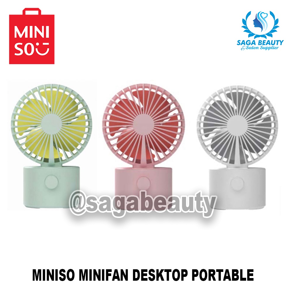 Jual MINISO MINIFAN DESKTOP PORTABLE FAN VENTILATEUR | Shopee Indonesia