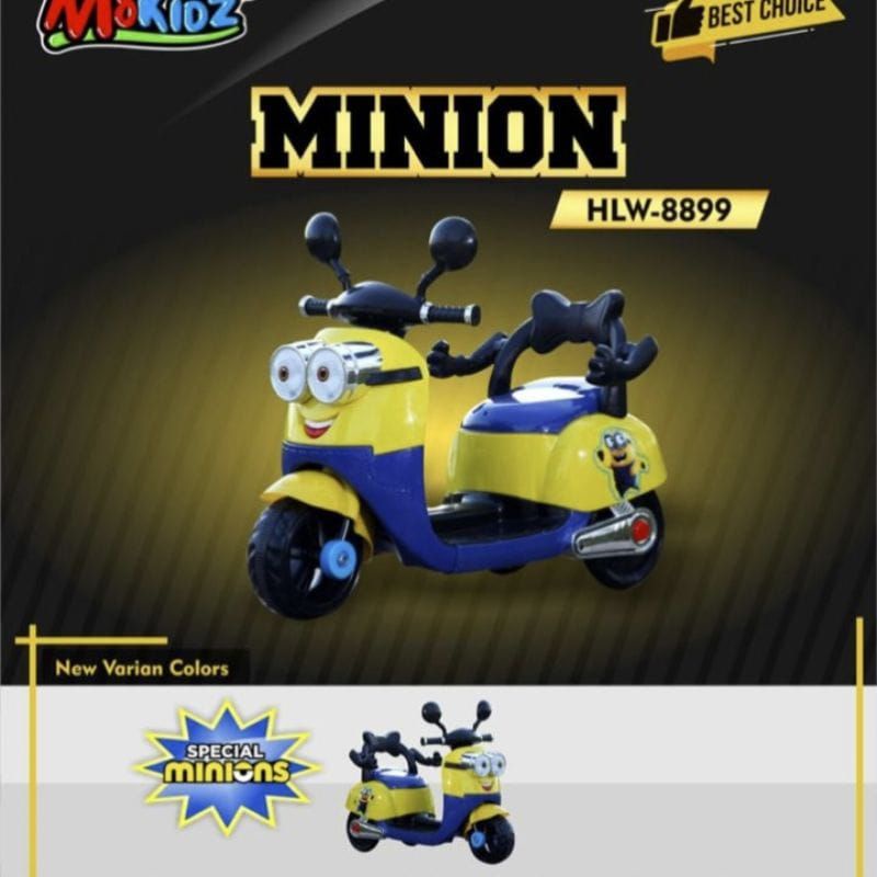 Jual Mainan Motor Aki Minion Vespa HLW8899 Terbaru | Shopee Indonesia
