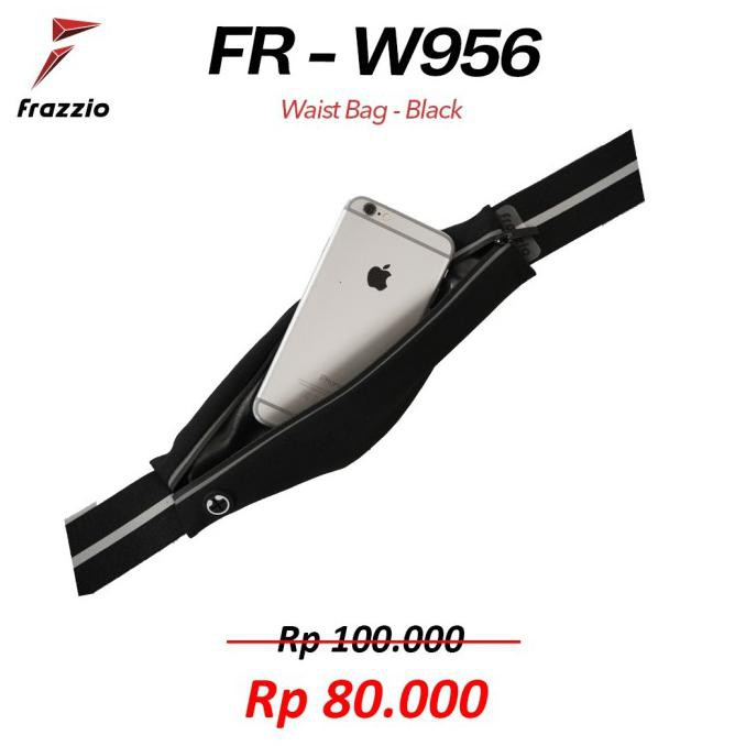 Jual MURAH MERIAH FRAZZIO Waist Bag FR-W956 - Tas Pinggang lari sepeda gym - BLACK | Shopee ...