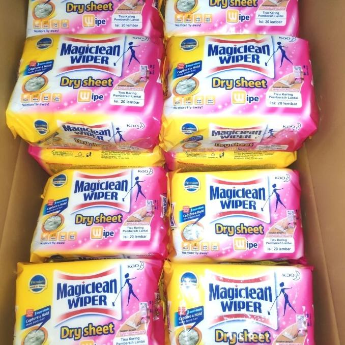 Jual [Ready] Magic Clean Wiper Dry Sheet Isi 20'S | Tisu Kering ...
