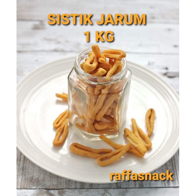 Jual jajanan kiloan snack makanan ringan sistik jarum rasa gurih 1 kg ...