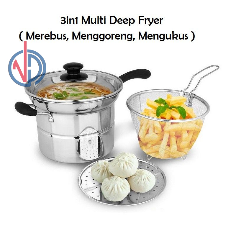 Jual PANCI NOODLE POT 3 In 1 PANCI SERBAGUNA PANCI 3 IN 1 PANCI GORENG ...