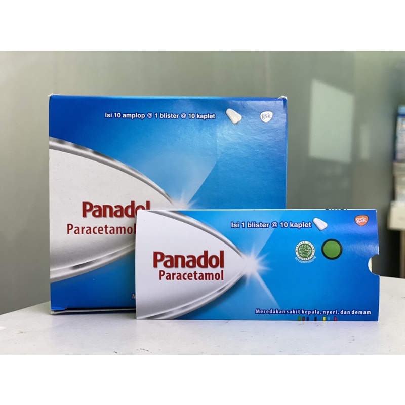 Jual PANADOL BIRU 1 Strip 10 Tab Paracetamol 500mg Penurun Panas Demam ...