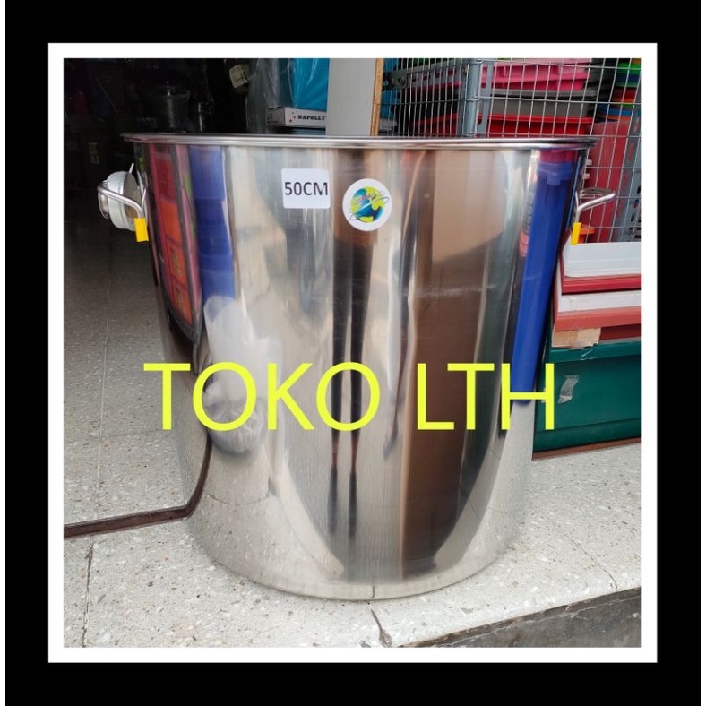 Jual PANCI STOCKPOT STAINLESS 50 CM TONG AIR BUBUR BULENG DANDANG ...