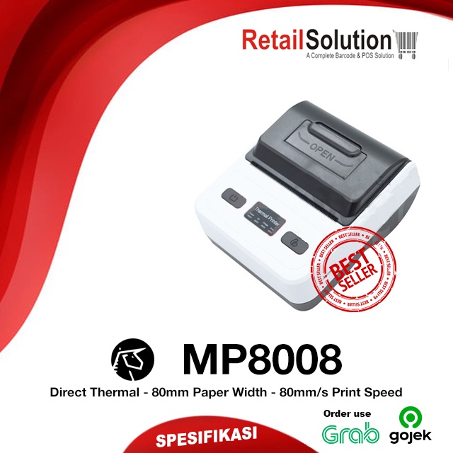 Jual Printer Kasir Thermal Bluetooth Portable RPP02N - Iware MP8008 ...