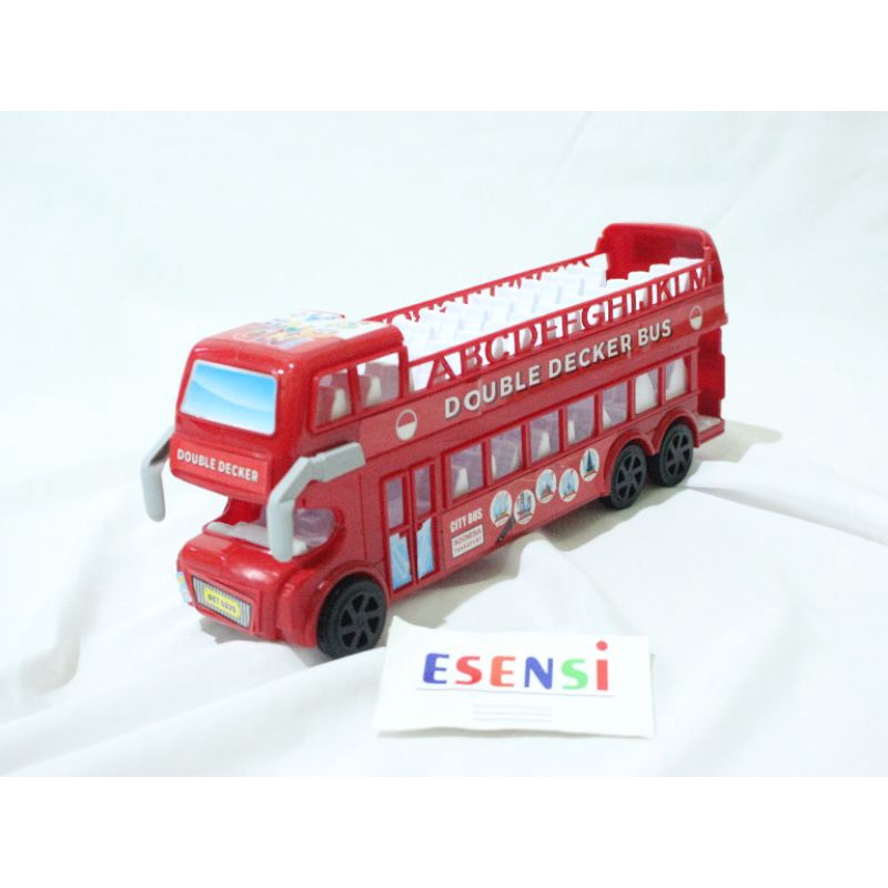 Jual mainan bus double decker / bus tingkat bus tayo bus 2 tingkat ...