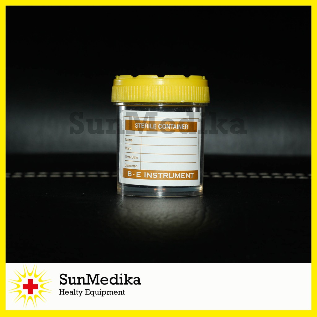 Jual Pot Urine Sterile 60cc Tutup Kuning | Container 60ml | per 50pcs ...