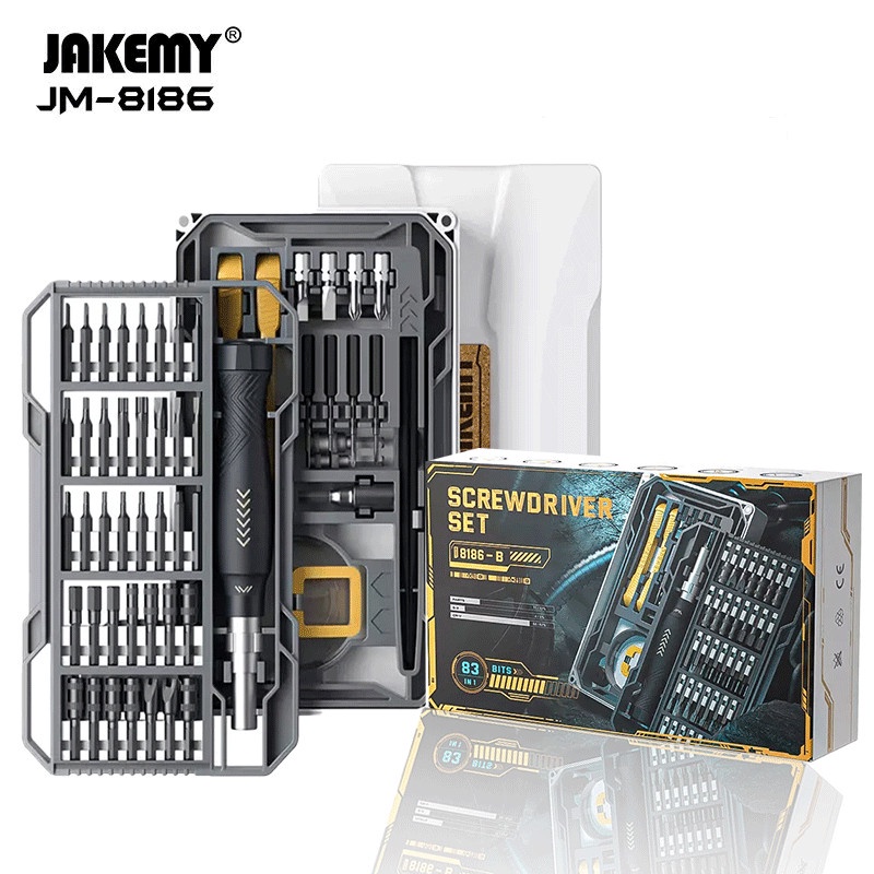 Jual Jakemy JM-8186B 83 in 1 White Edition Obeng Set Furnitur Laptop ...