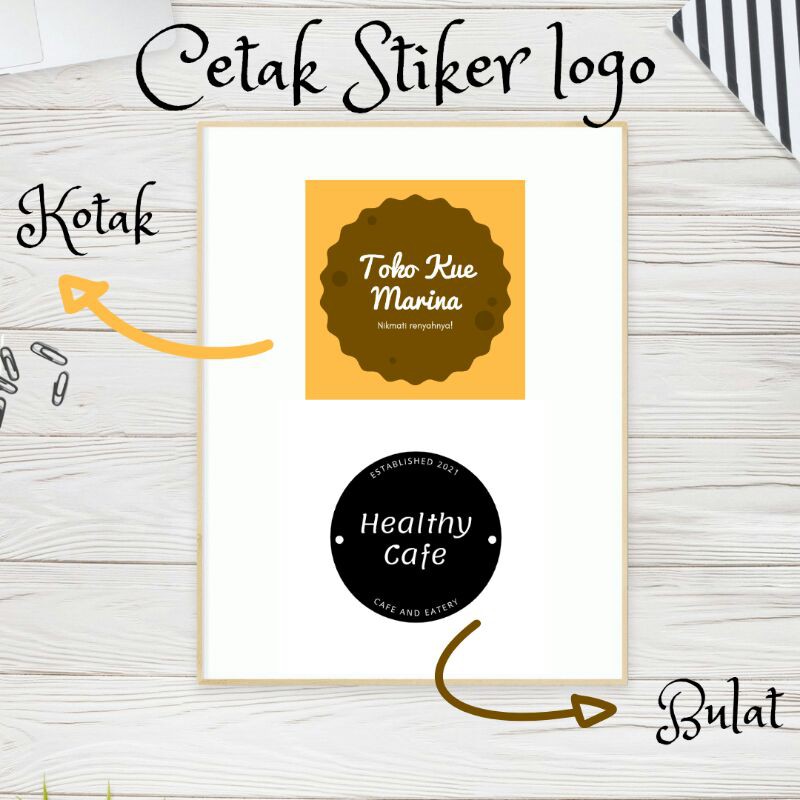 Jual CETAK STIKER LOGO BULAT/ STIKER OLSHOP MURAH | Shopee Indonesia