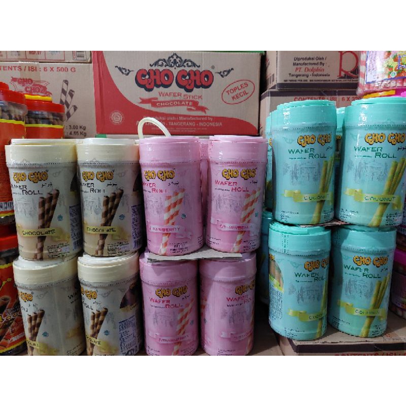 Jual READY! CHOCHO CHO CHO WAFER ROLL RASA CHOCOLATE COCONUT STRAWBERRY ...