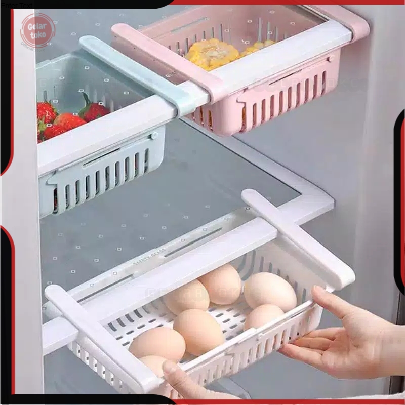 Jual Rak Kulkas Organizer Sliding Rack Multifungsi | Shopee Indonesia