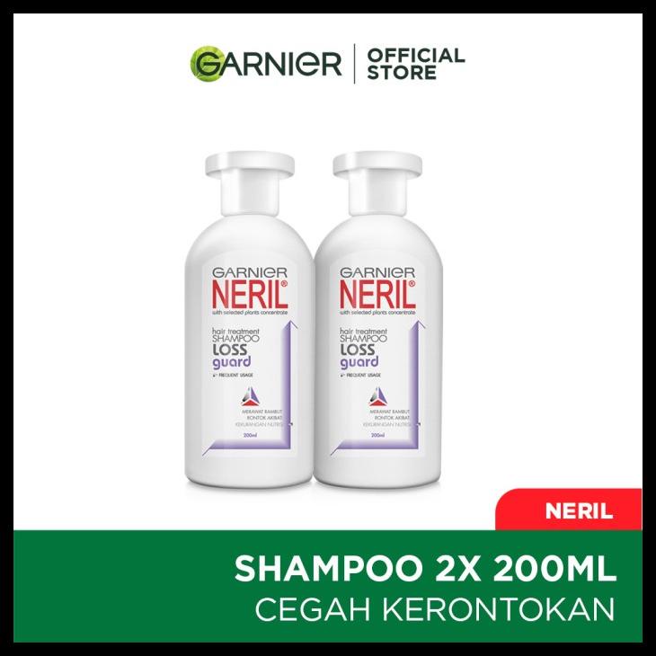 Jual Garnier Neril Hair Care Shampoo Anti Loss Guard - 200Ml Twin Pack ...