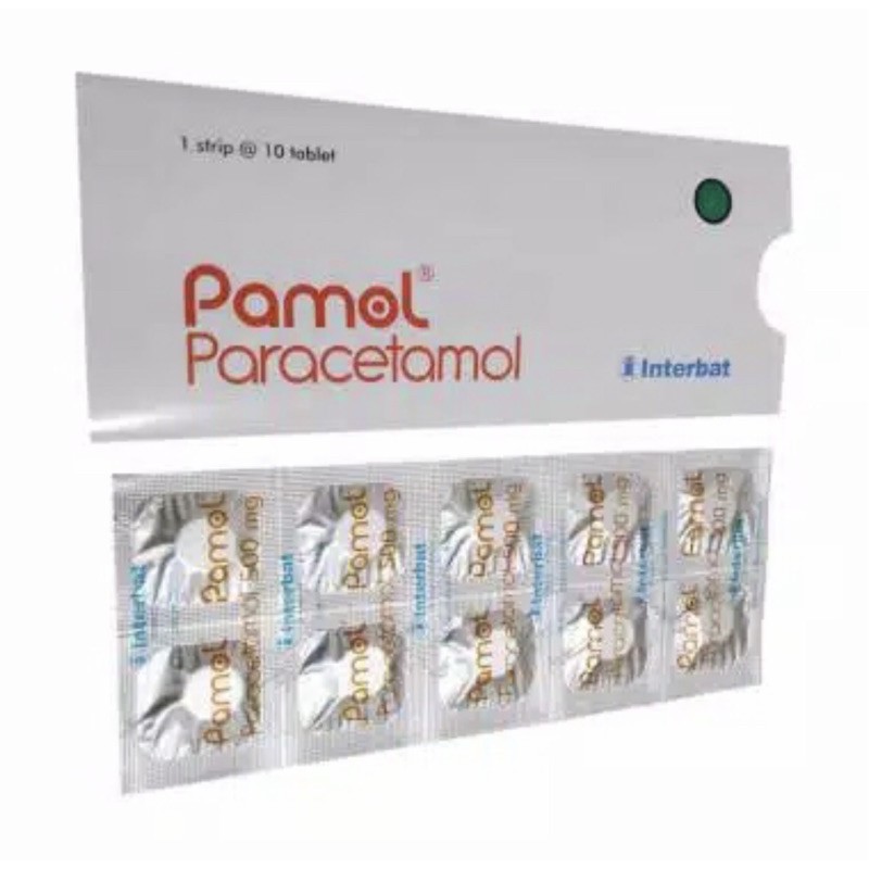 Jual Pamol strip 10 tablet ( obat kepala pusing & penurun panas ...