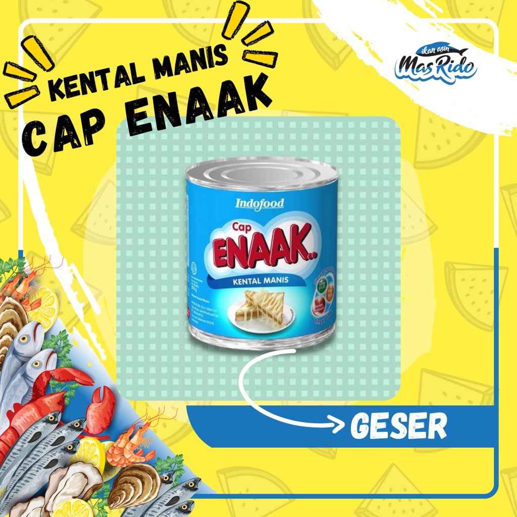 Jual Cap Enaak Susu Kental Manis Indofood 370 Gram Susu Kental Manis ...