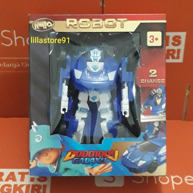 Jual Boboiboy Mainan Boboiboy Robot Warna Biru Putih | Shopee Indonesia