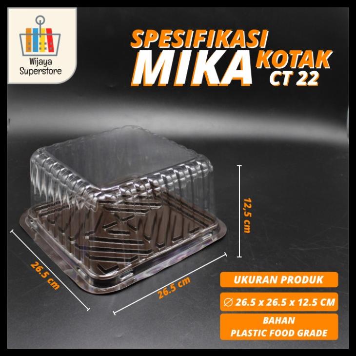 Jual Tray Mika Tart Kue Ulang Tahun - Mika Tumpeng Kotak - Mika Pudding ...