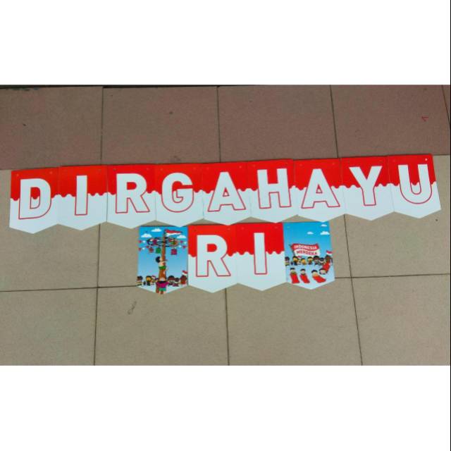 Jual Backdrop tulisan merah putih dirgahayu RI | Shopee Indonesia