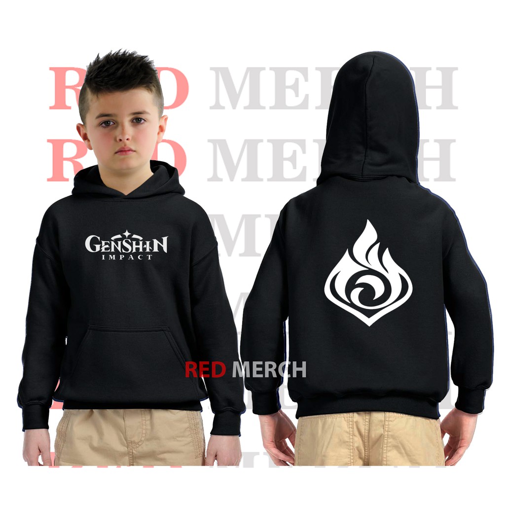 Jual jaket hoodie anak genshin impact pyro element | Shopee Indonesia