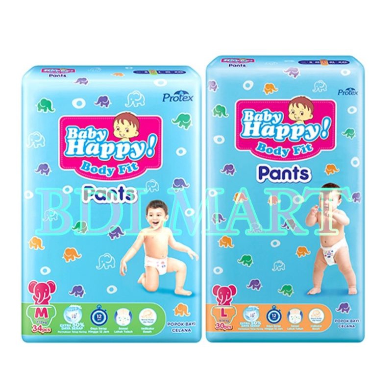Jual Lampung Baby Happy XXL24 / XL26 / L28 / M32 / S40 - 1 ball Popok Grosir COD BDLmart ...