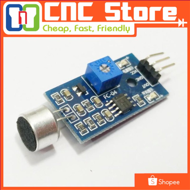 Jual [SEN-0014] FC-04 FC04 SOUND VOICE WHISTLE DETECTION SENSOR SUARA ...
