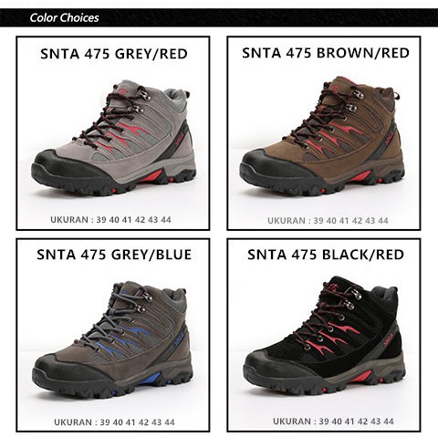 Jual Sepatu Hiking/Gunung Pria/Wanita - Snta 475 Semi Waterproof ...