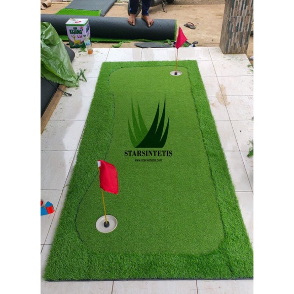 Jual Promo Murah Lapangan Mini Golf Portable Sintetis Ukuran 250 cm x ...