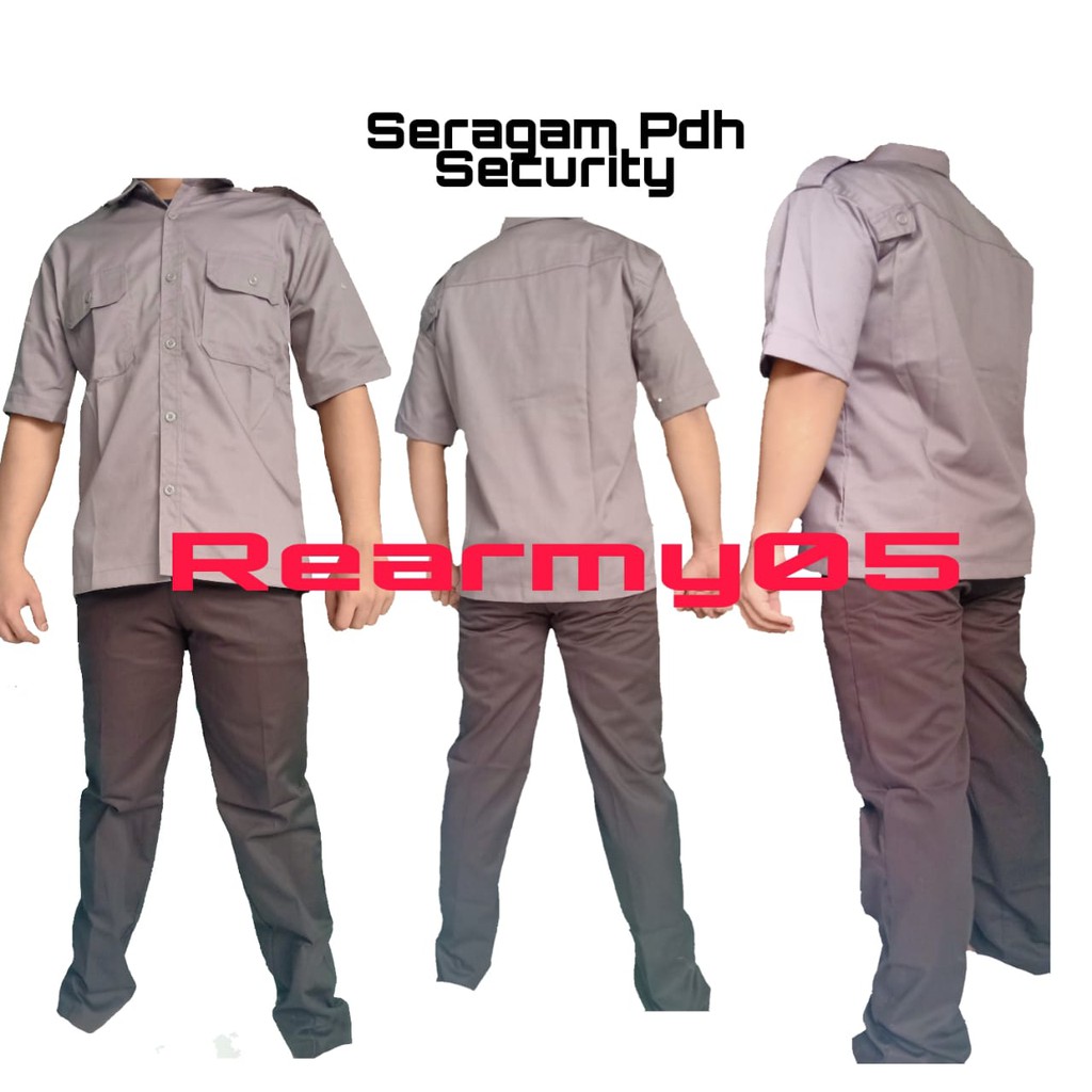 Jual SERAGAM PDH SECURITY/SERAGAM DINAS HARIAN/KEMEJA LAPANGAN/SERAGAM SATPAM 2021/BAJU PDH ...
