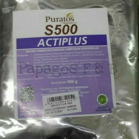 Jual Pengembang Roti Puratos S500 Acti Plus Bread Improver 500 gr ...