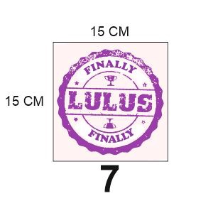 Jual Stiker Transparant Lulus Graduation Wisuda | Shopee Indonesia